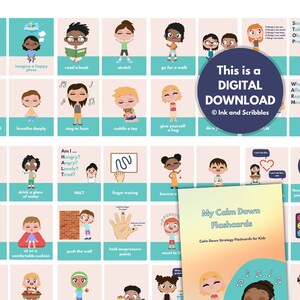 Calming Strategies Flashcards for Kids: Emotional Regulation Support ...