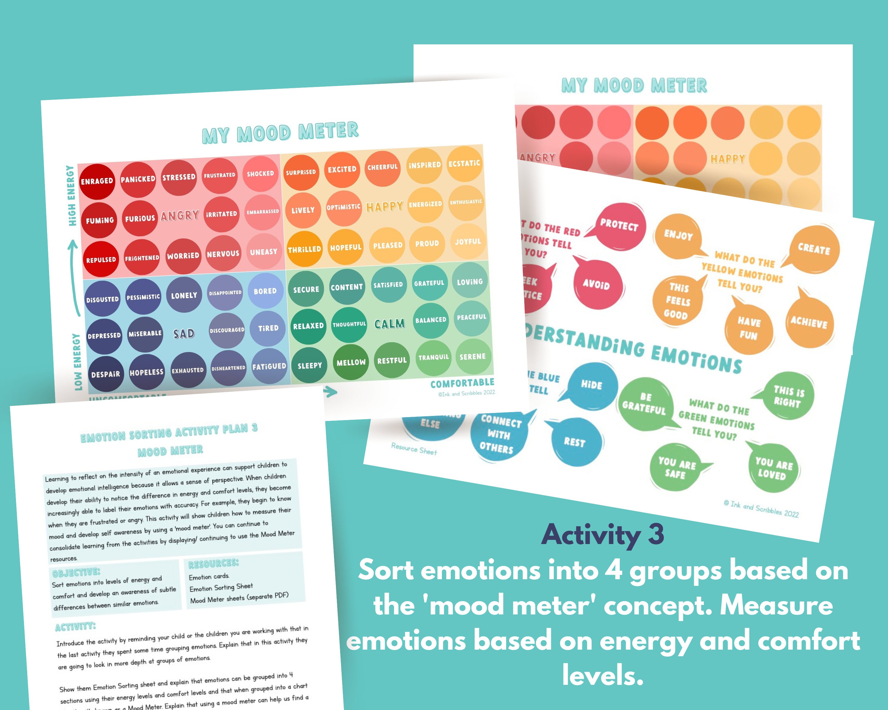 Identifying Emotions Activity PRINTABLE for kids Emotional Intelligence ...
