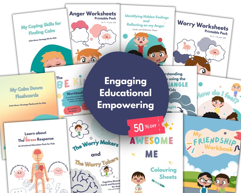 Emotional Literacy Big Bundle | Printable SEL Activities for Kids ...