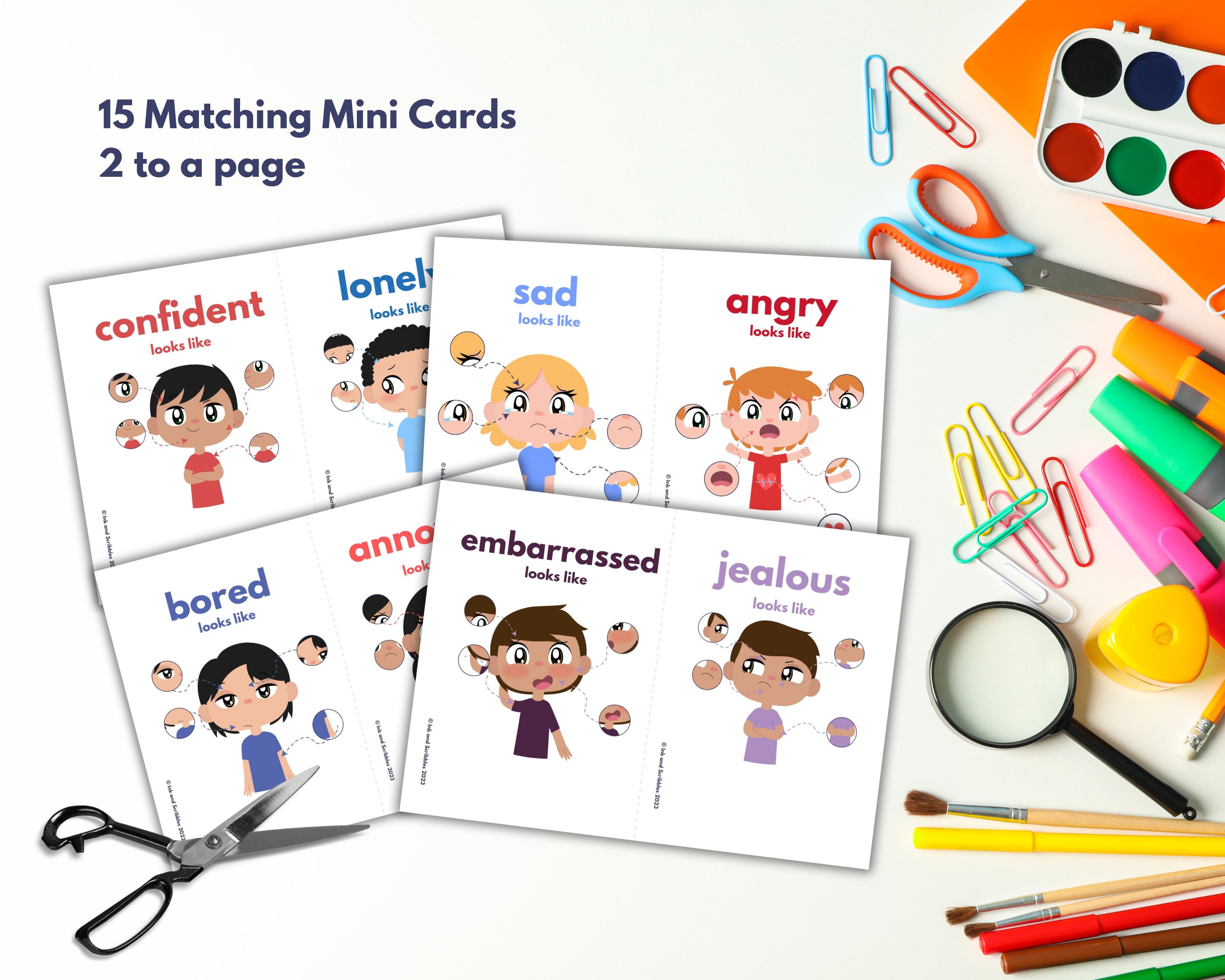 Emotion Identification and Recognition Kids PRINTABLE Body Mapping ...