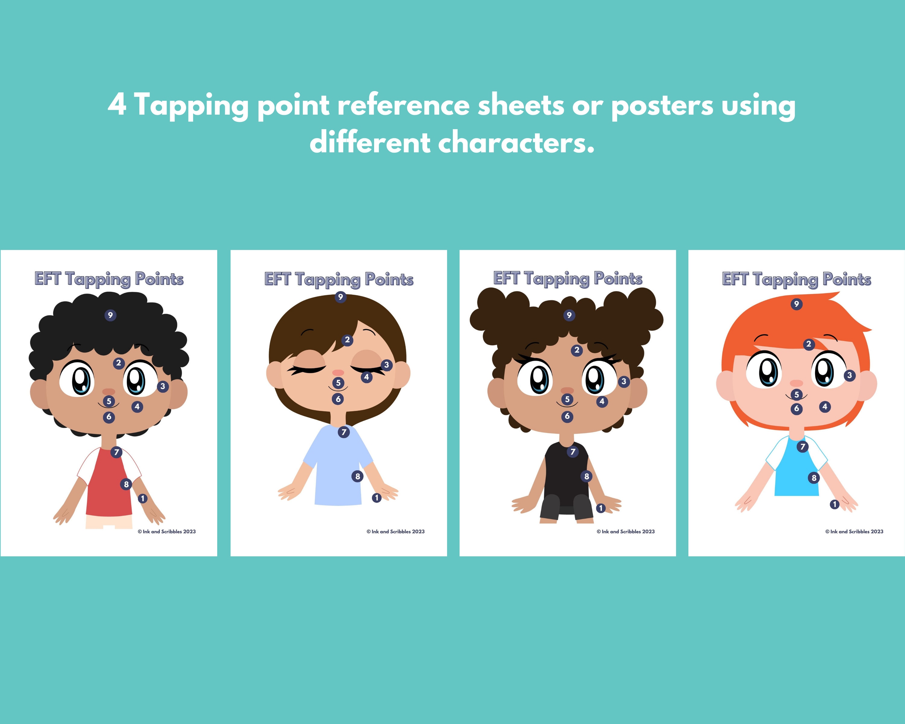 EFT for Kids PRINTABLE | Emotional Freedom Tapping Technique | Stress ...