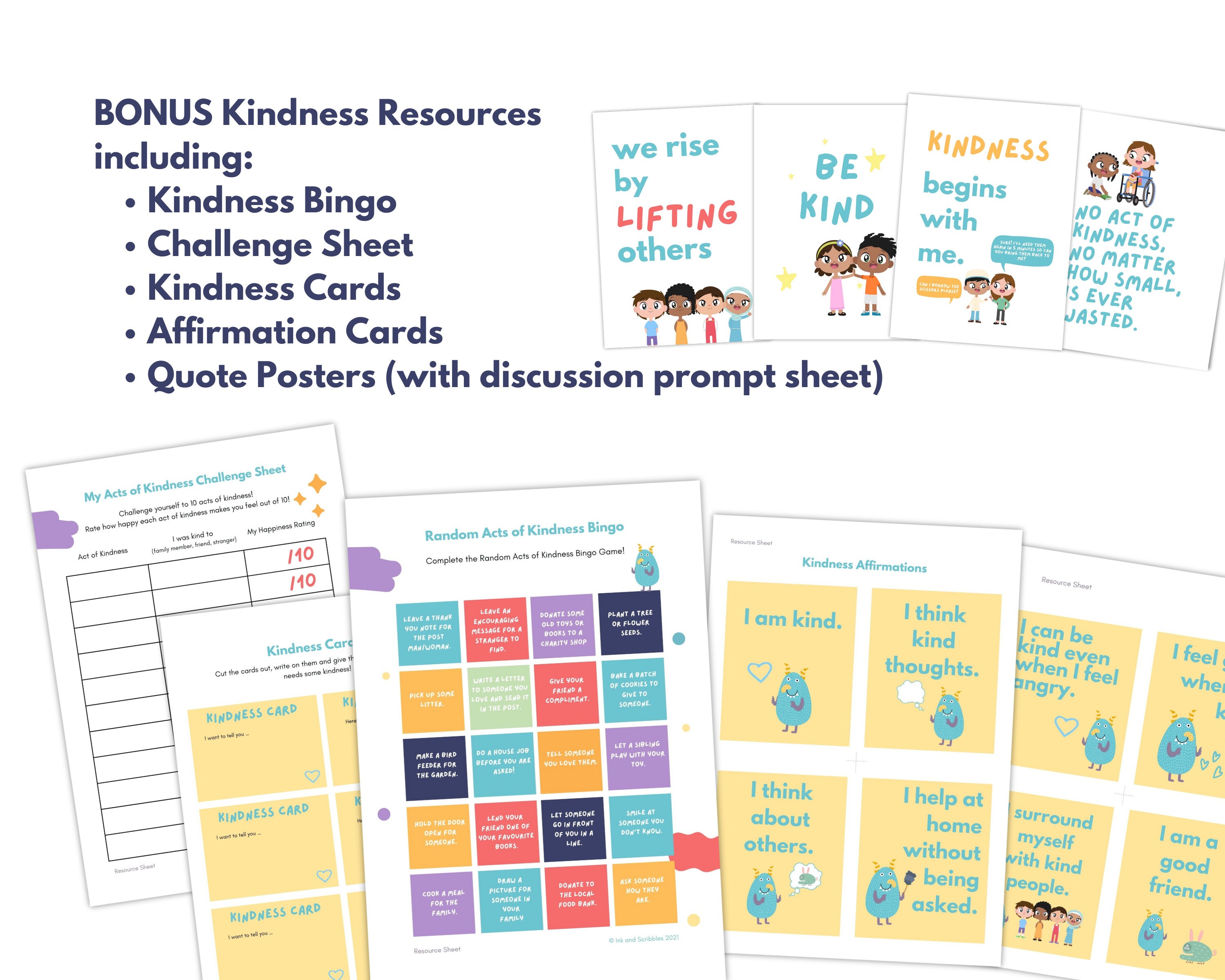 Kindness Activity PRINTABLE for Kids | Social Emotional Learning ...