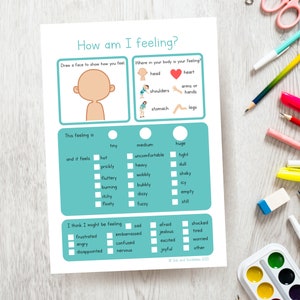 Feelings Check in Sheet PRINTABLE Identifying Feelings - Etsy UK