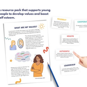 Teen Identity & Values Workbook PDF | Build Self-esteem | SEL ...