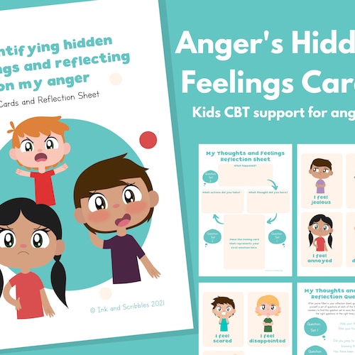 Anger Triggers CBT Activity PRINTABLE for Kids Hidden | Etsy