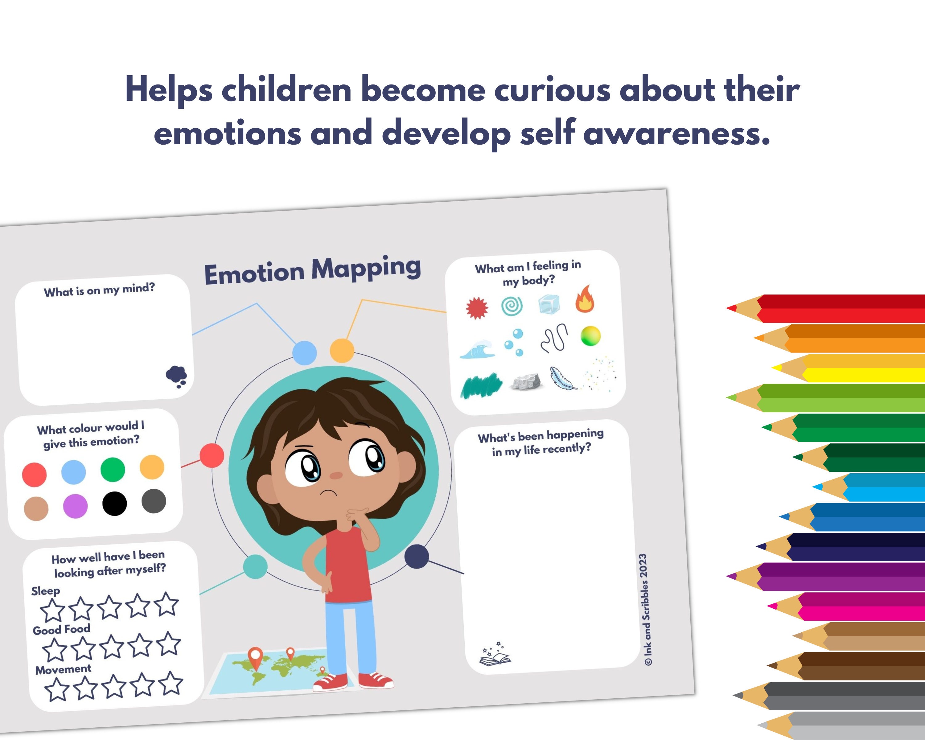Emotions Worksheet for Kids Understanding Emotions and Feelings Emotion ...