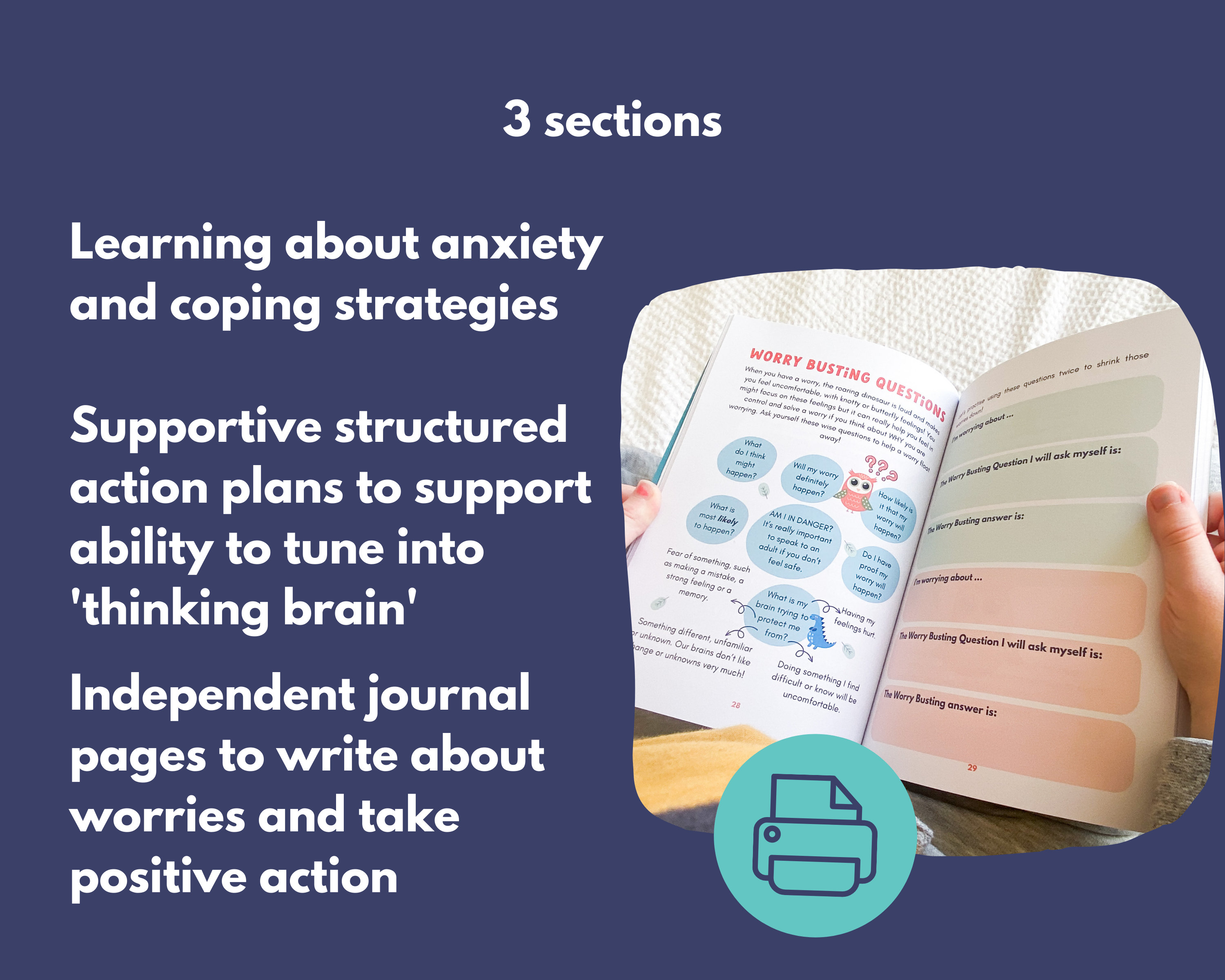 Anxiety Workbook for Kids: CBT & SEL Activities (ages 6-11) (printable ...