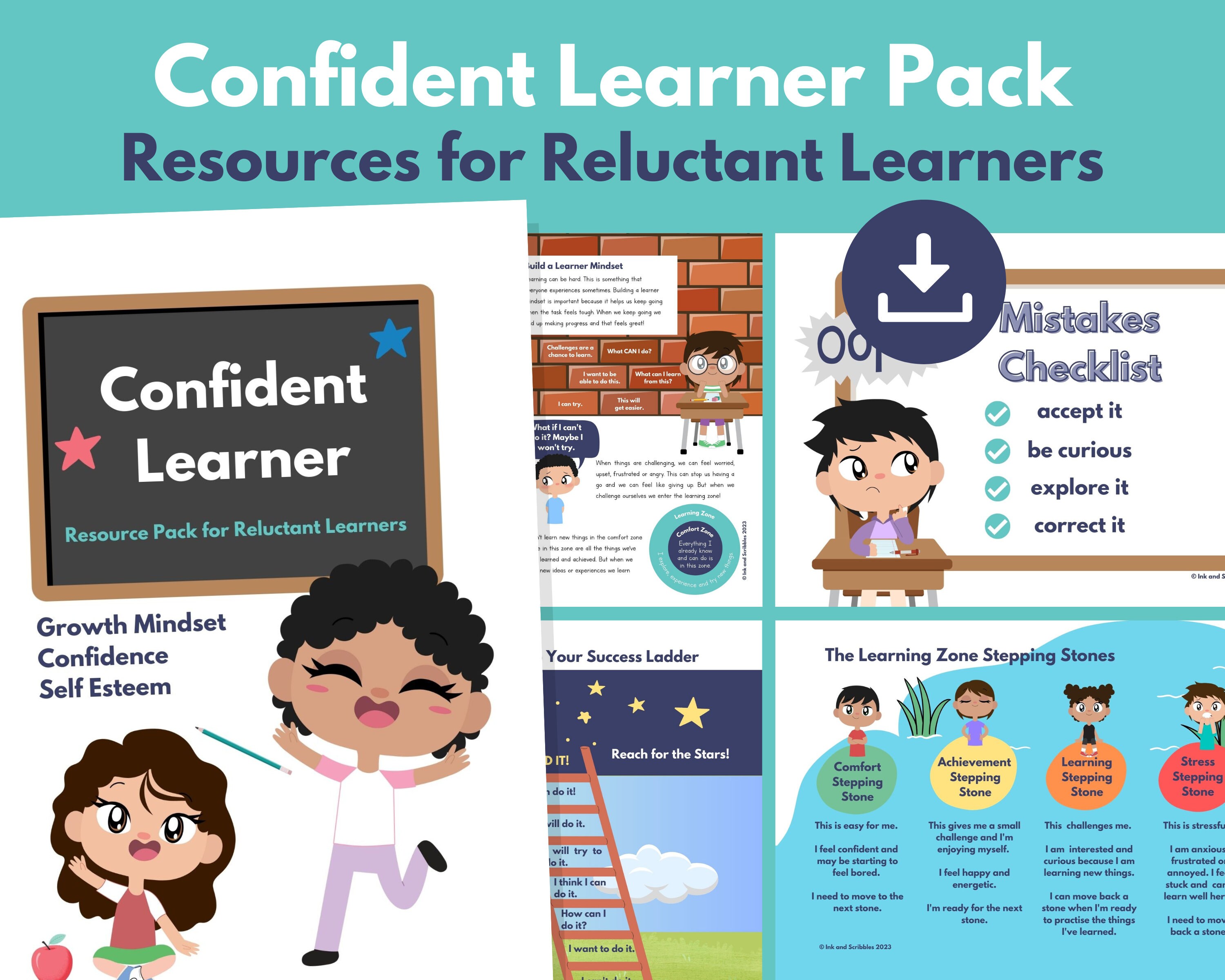 Growth Mindset for Reluctant Learner Classroom Resources, Learning Zone ...