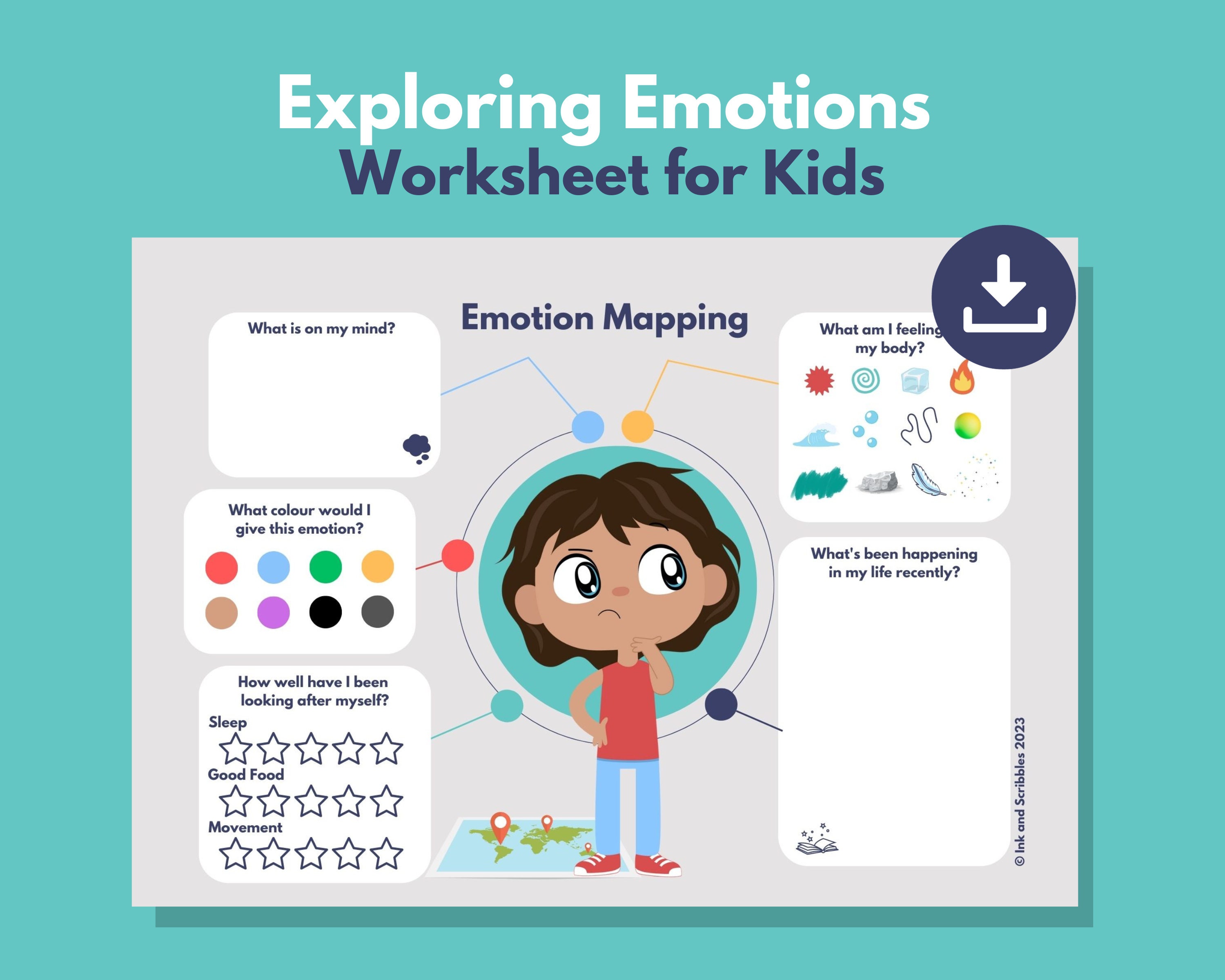 Emotions Worksheet for Kids Understanding Emotions and Feelings Emotion ...