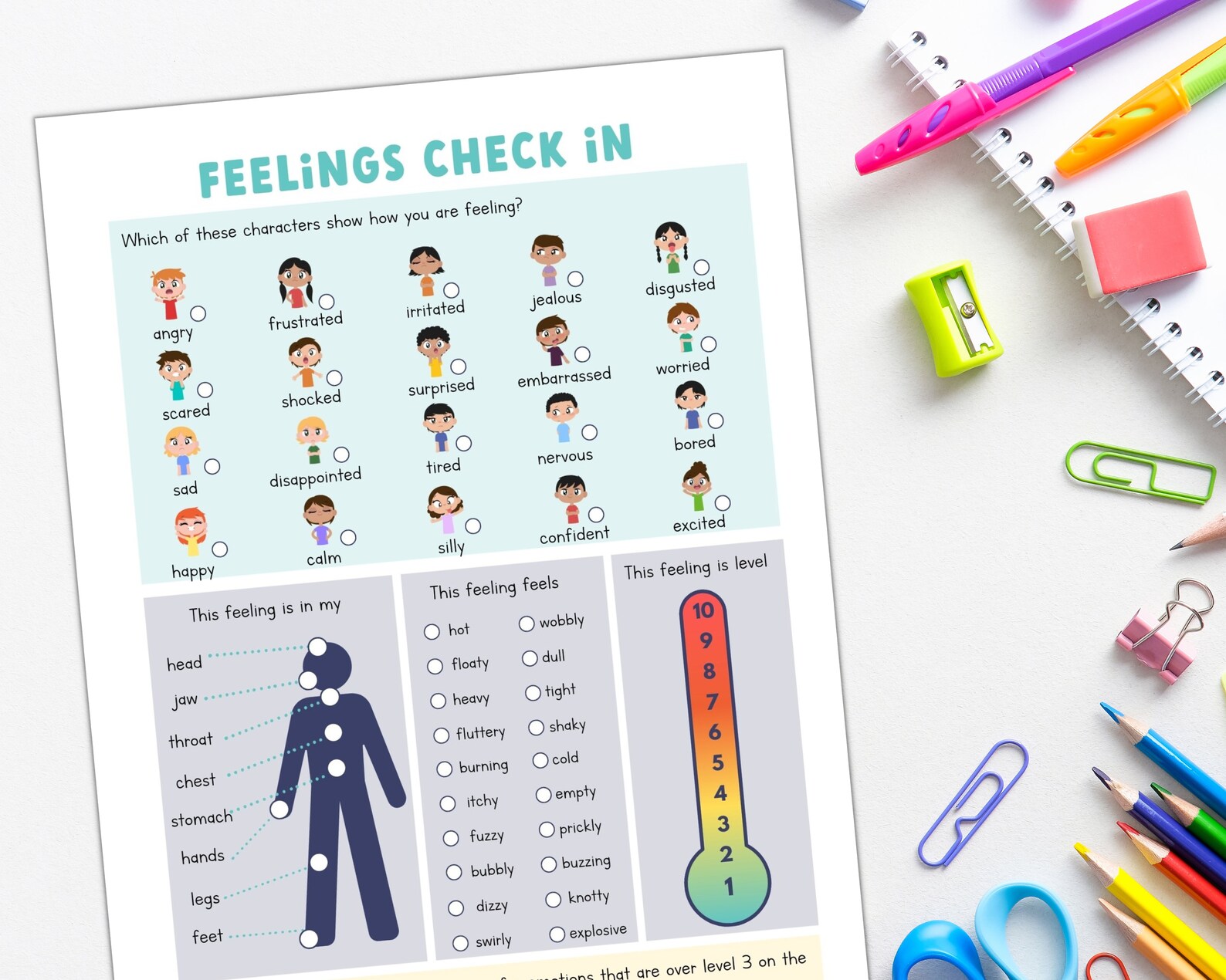 Calm Down Corner Toolkit Bundle for Kids Time in Cool Down - Etsy