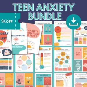Mental Health Coping Skills Printable Bundle for Kids & Teens - Etsy