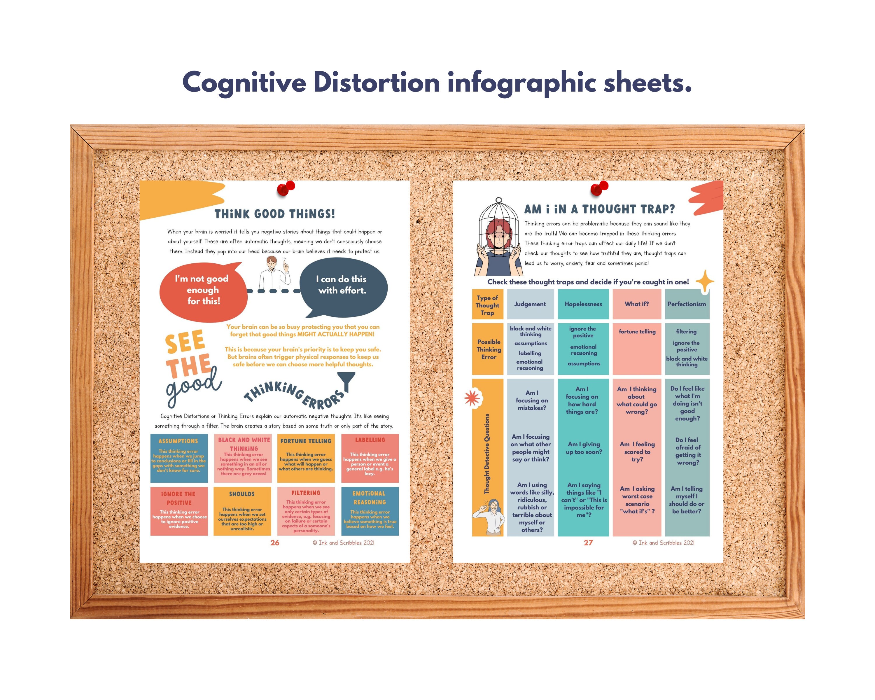Teen Anxiety Workbook & Worksheets | CBT Coping Skills PRINTABLE | Ages ...