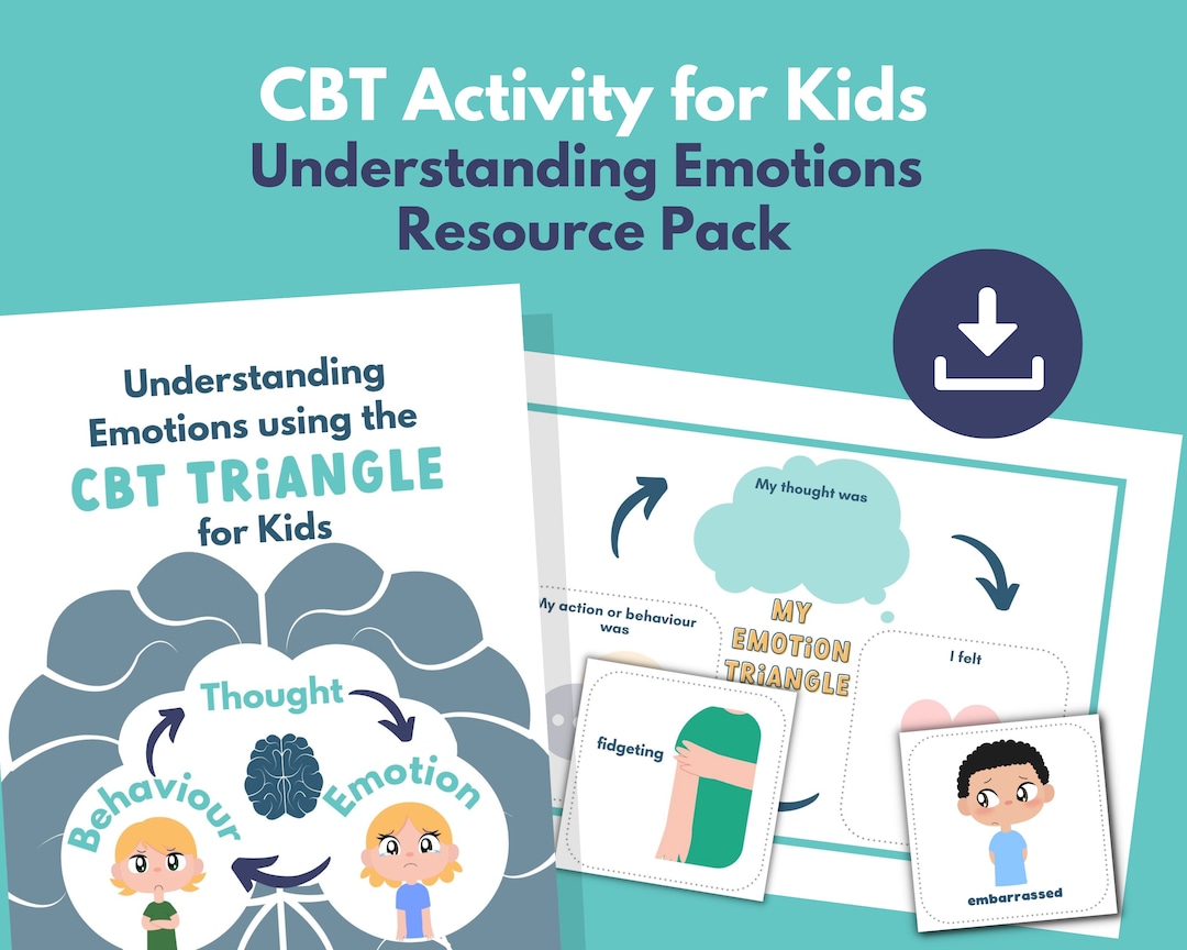 CBT Kids Understanding Emotions Activity PRINTABLE Feelings and Self ...