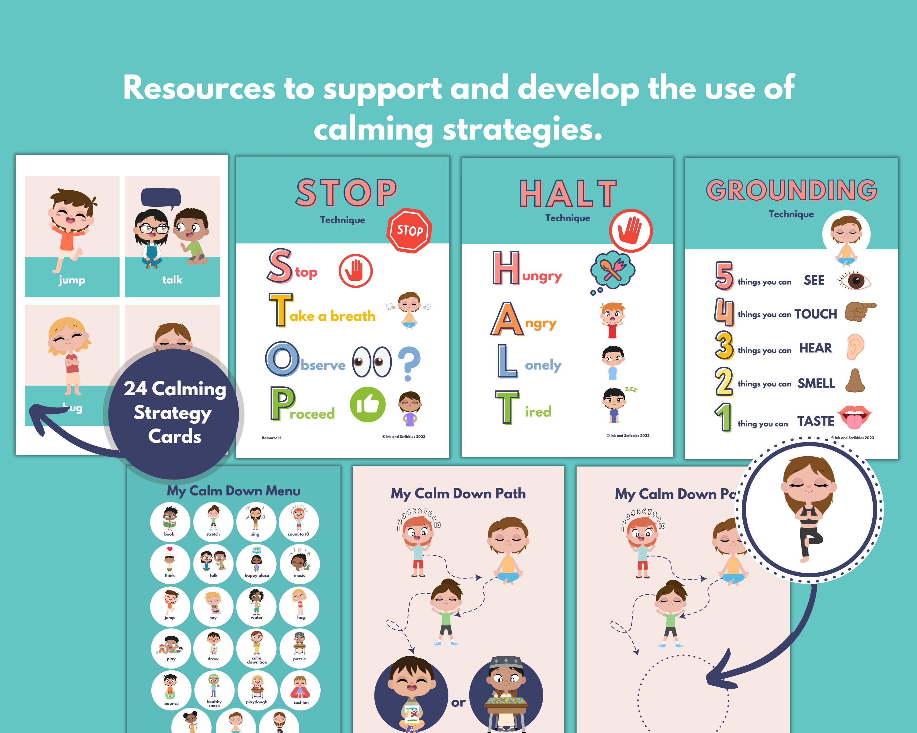 Toddler Calm Down Corner Toolkit | PRINTABLE Emotional Regulation and Coping Skills for ...