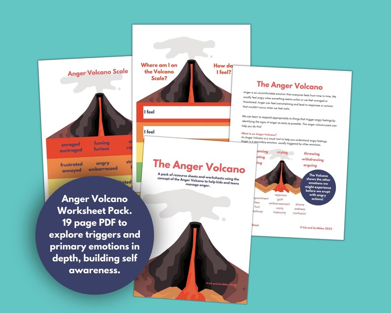 Teen Anger Management Printable Bundle: Coping Skills & Emotional ...