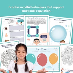 Anxiety Worksheets for Kids: CBT, SEL & Mindfulness Activities for ...