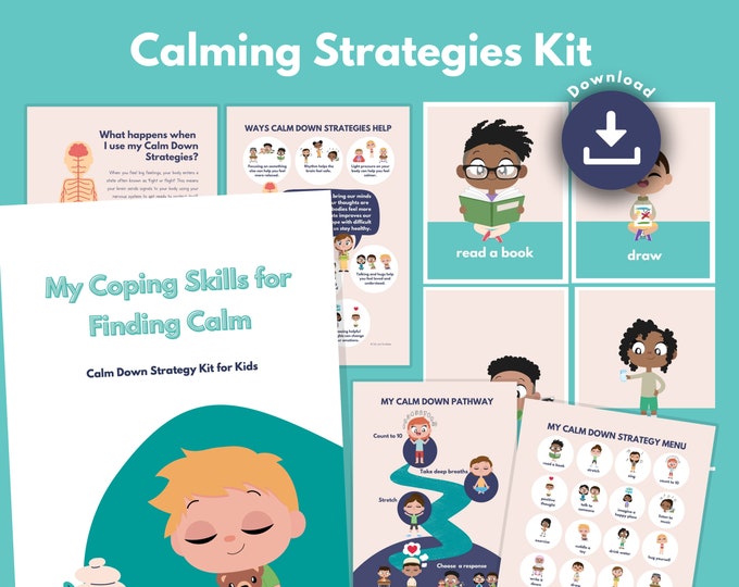 Virtual Calm Down Kit Digital Coping Skills Tools, Worksheets, and ...