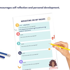 Teen Identity & Values Workbook PDF | Build Self-esteem | SEL ...