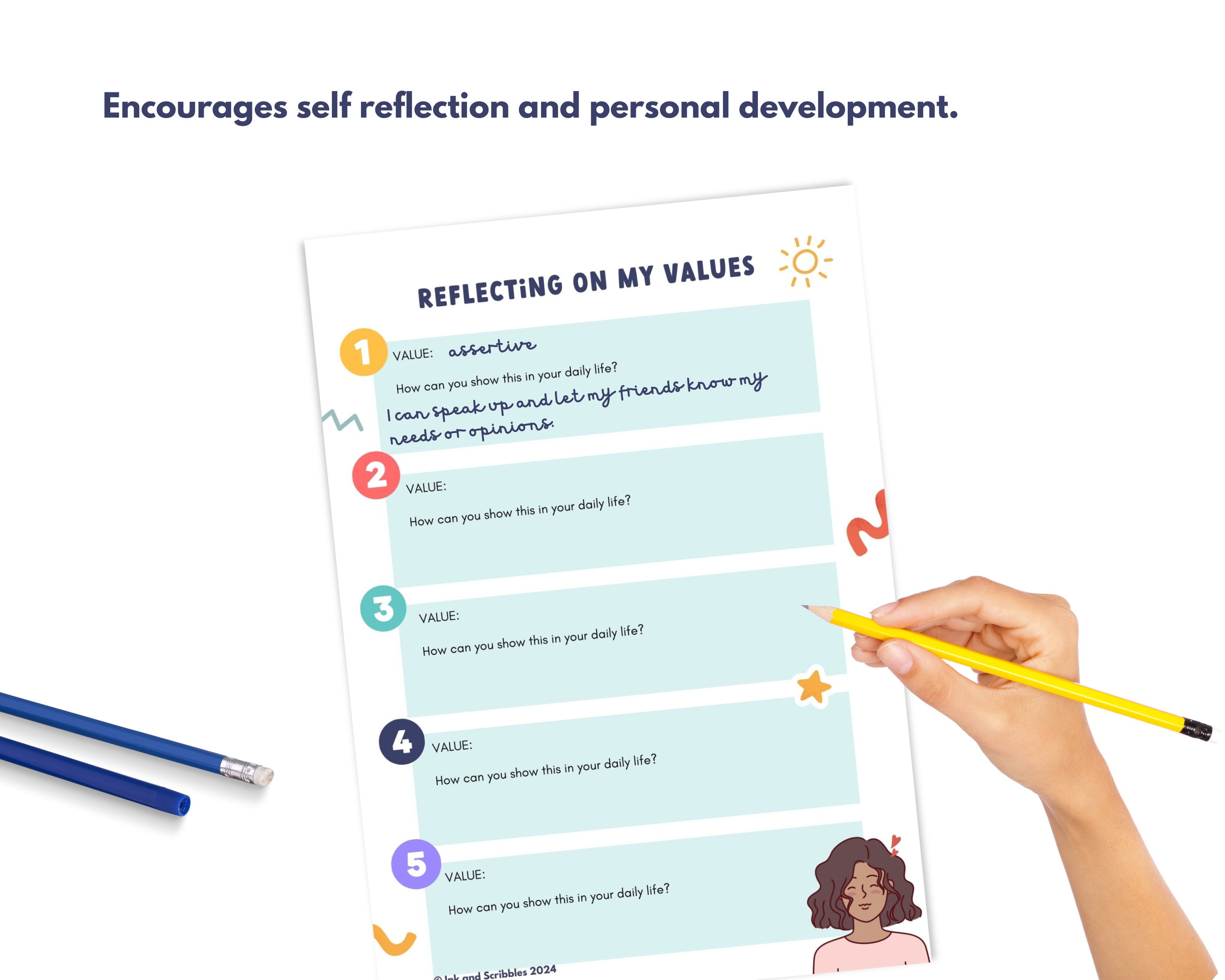 Teen Identity & Values Workbook PDF | Build Self-esteem | SEL ...