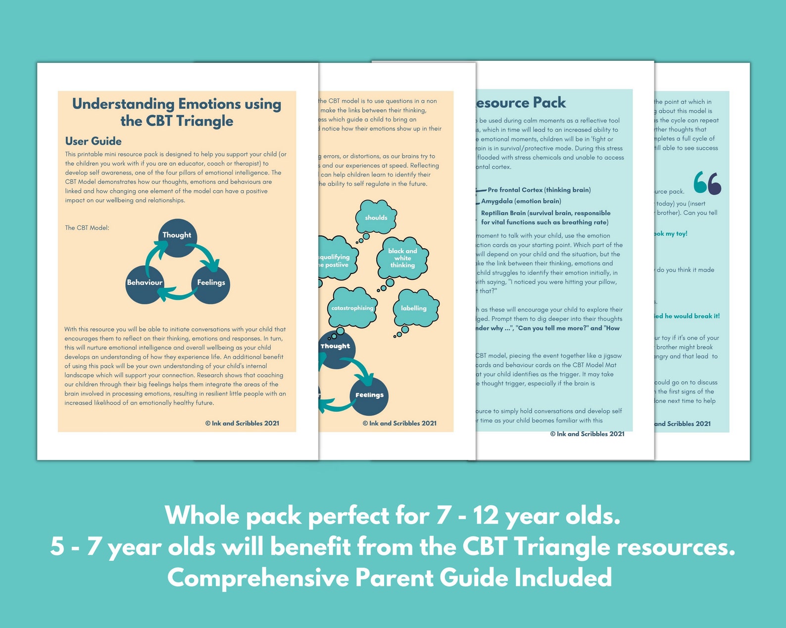 CBT Kids Understanding Emotions Activity PRINTABLE Feelings - Etsy UK