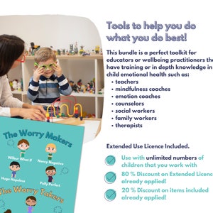 Anxiety Management for Kids PRINTABLE Bundle for Professional Use by ...