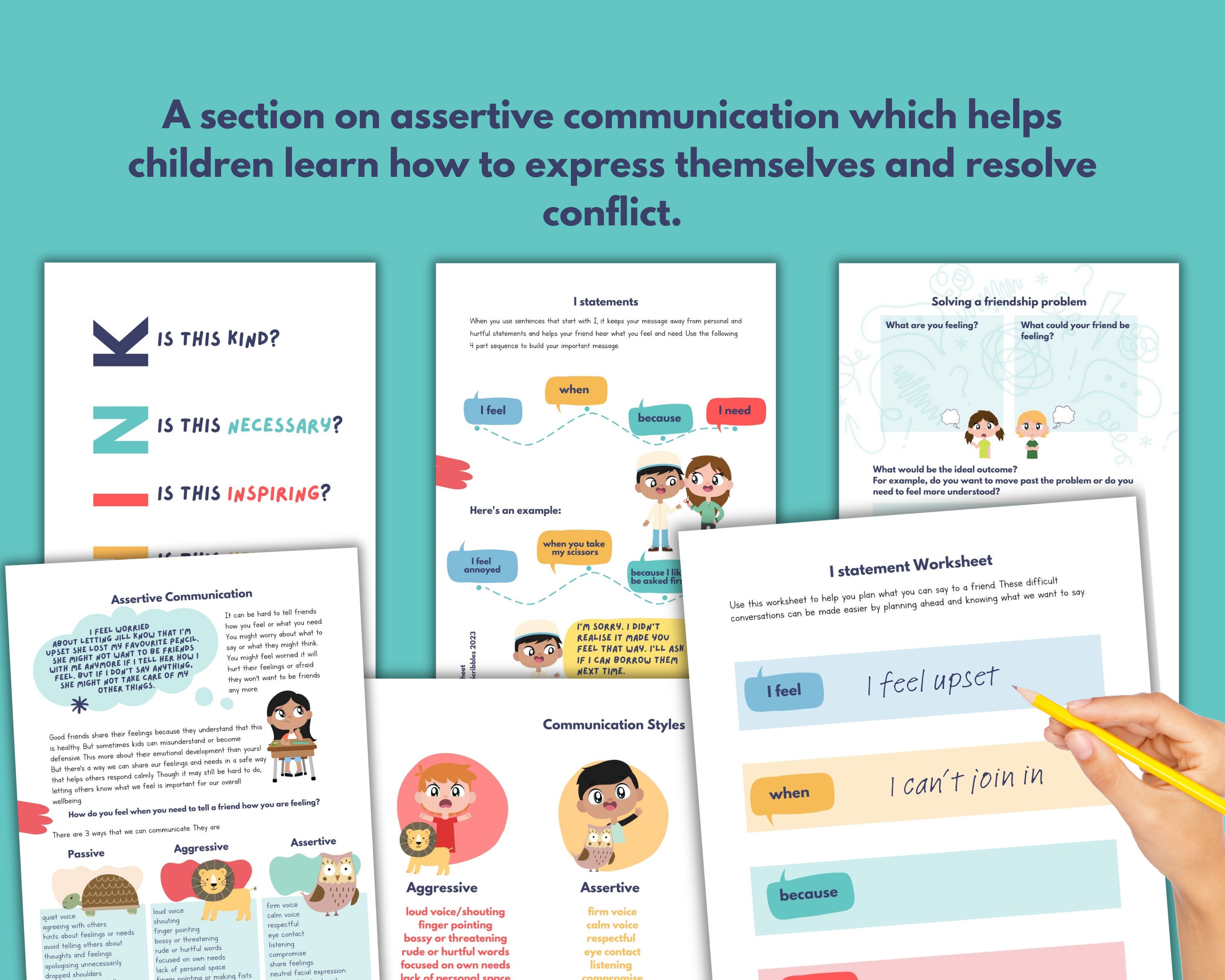 Friendship & Social Skills Workbook for Kids | Printable SEL Activities ...