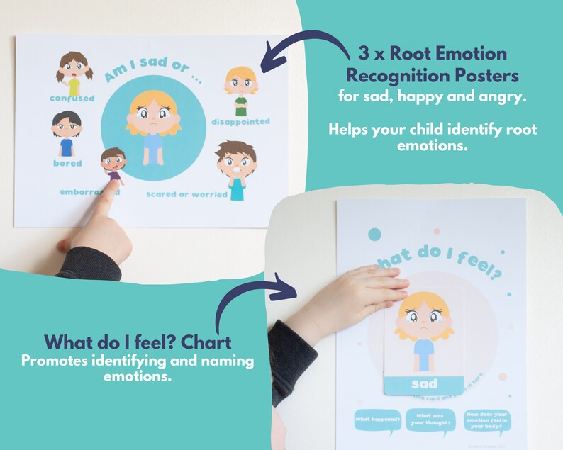 Emotions Feelings Flashcards Social Emotional Learning Poster - Etsy