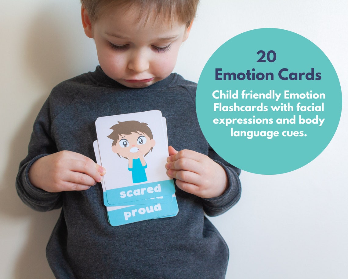 Emotions Feelings Flashcards Social Emotional Learning Poster - Etsy