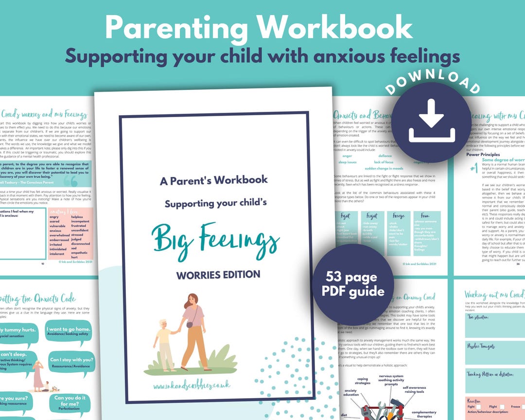 Parent Guide for Supporting Child Anxiety | Positive Parent PRINTABLE ...