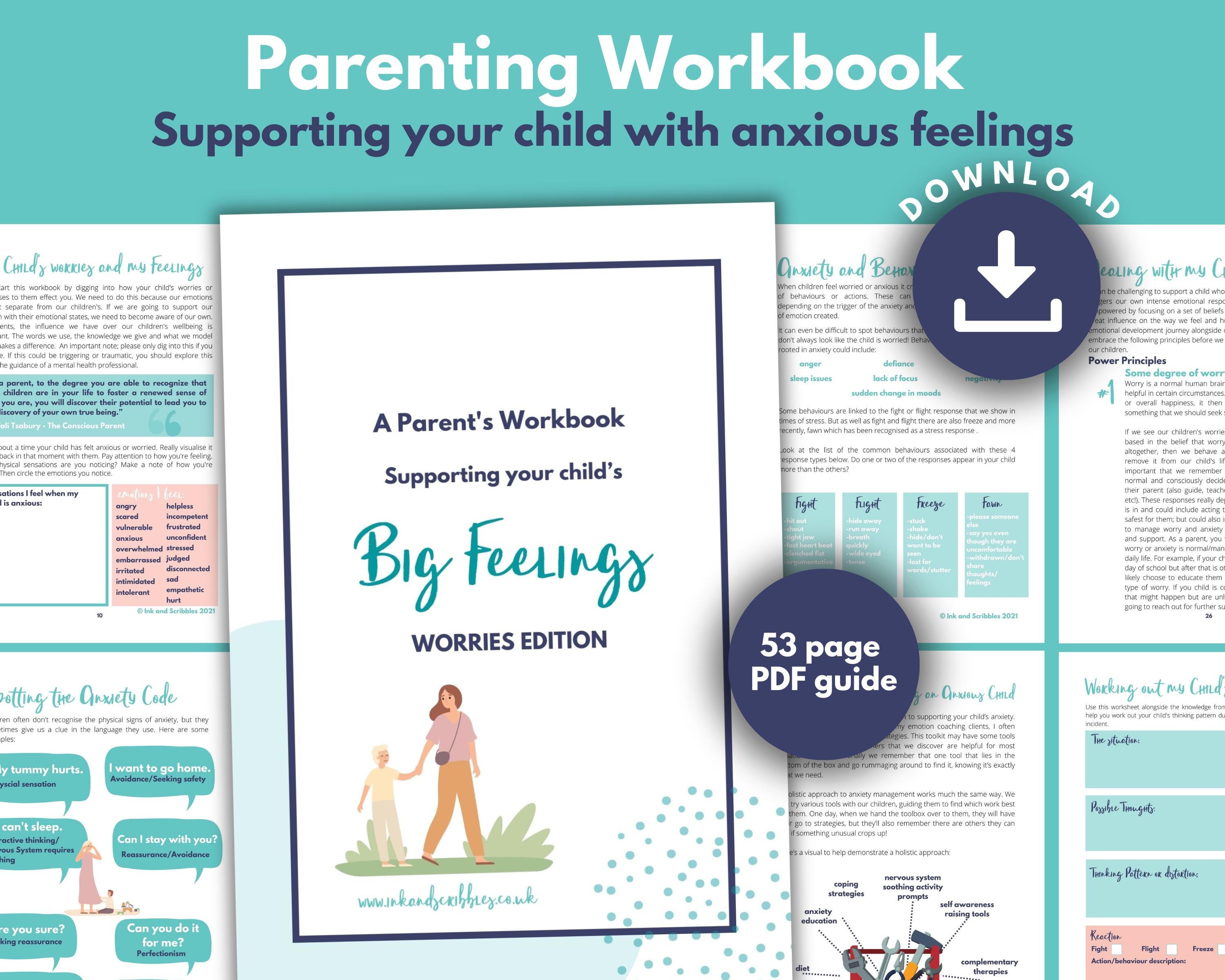 Parent Guide for Supporting Child Anxiety | Positive Parent PRINTABLE ...