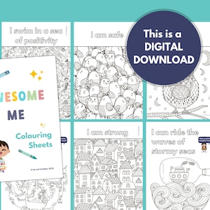 Affirmation Colouring Pages for Kids | Mindful Colouring | Calming ...