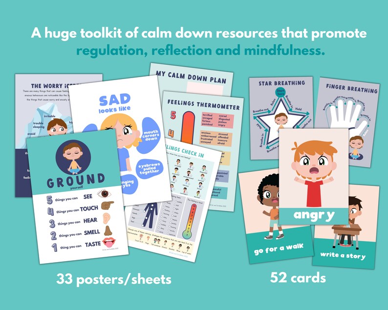 Calm Down Corner Toolkit Bundle for Kids Time in Cool Down - Etsy