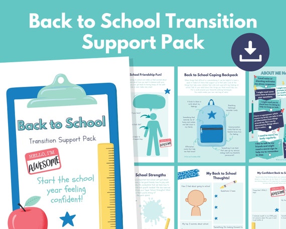 Back to School Worries PRINTABLE Activity Pack - Etsy