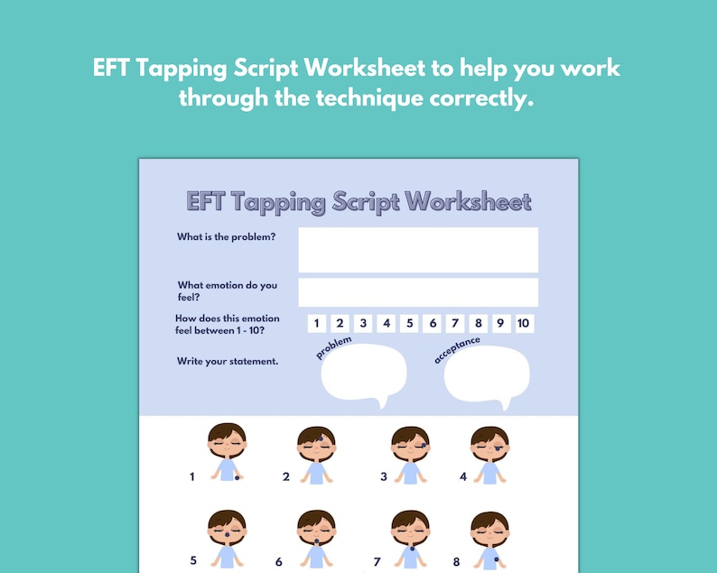 EFT for Kids PRINTABLE Emotional Freedom Tapping Technique - Etsy