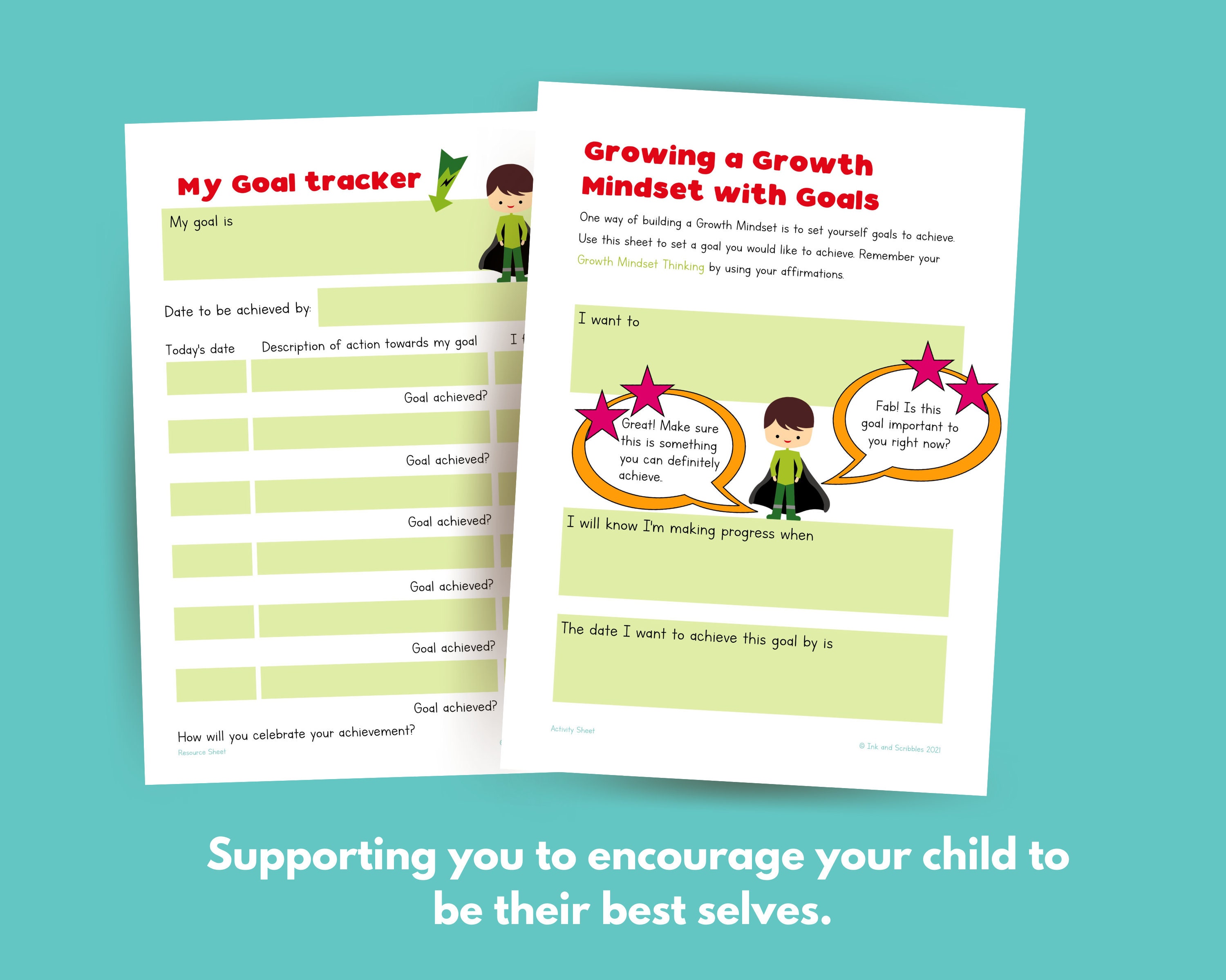 Confidence Self Esteem PRINTABLE for Kids Superhero Themed - Etsy UK