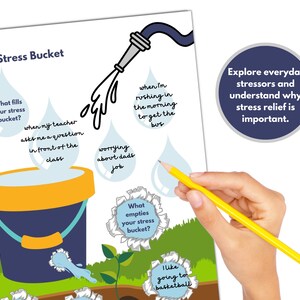 Stress Bucket Worksheet: Kids & Teen Stress Management (printable) - Etsy