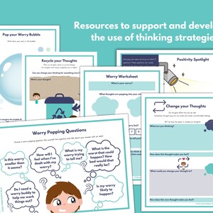 Anxiety Management for Kids PRINTABLE Bundle for Professional Use by ...