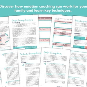 Parenting Workbook PRINTABLE, Emotion Coaching Guide to Help Kids ...
