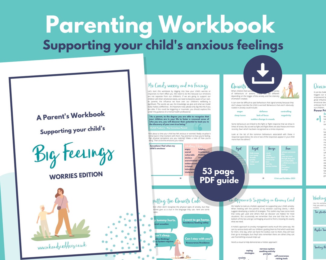 Parent Guide for Supporting Child Anxiety Positive Parent PRINTABLE ...