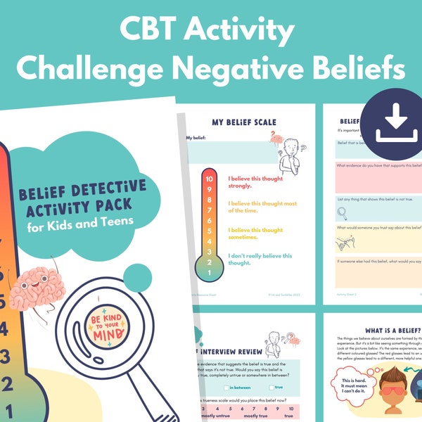 Self Esteem Worksheets for Teens - Etsy