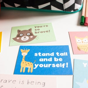 Lunch Box Notes for Kids Printable School Lunch Note Cards Back to ...