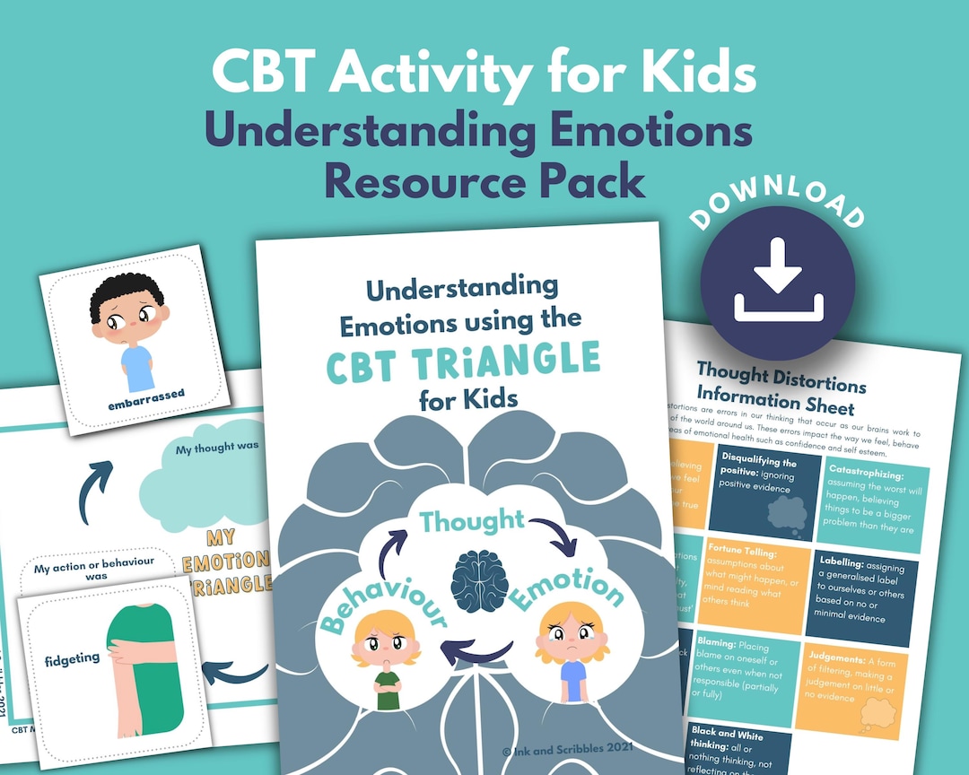 CBT Kids Understanding Emotions Activity PRINTABLE | Feelings ...