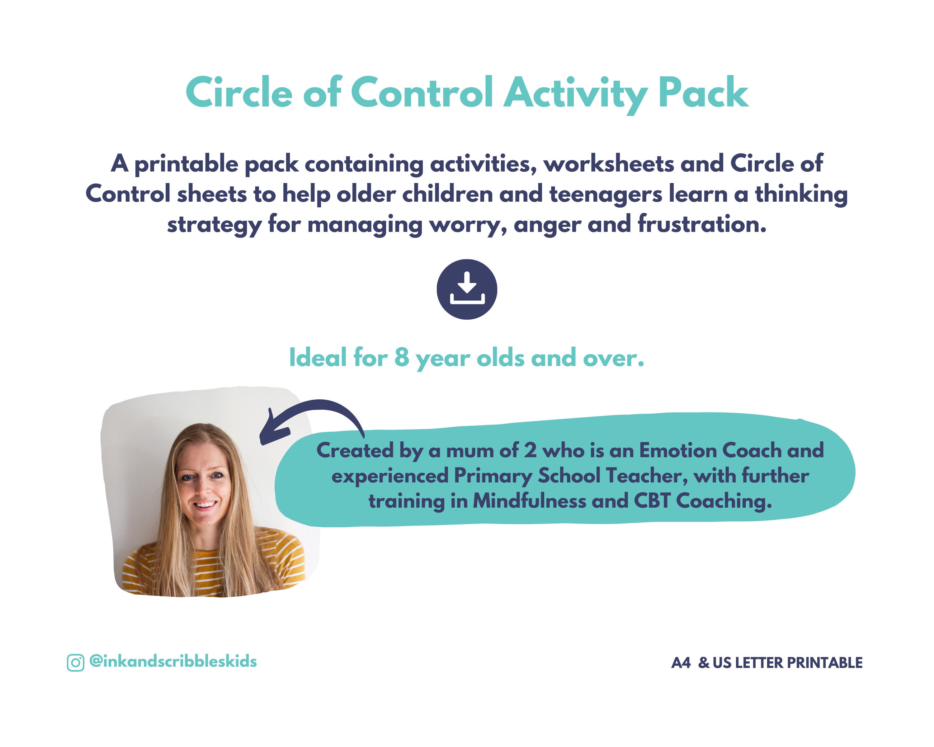 Circle of Control Activity Pack: CBT Coping Skills (printable) - Etsy