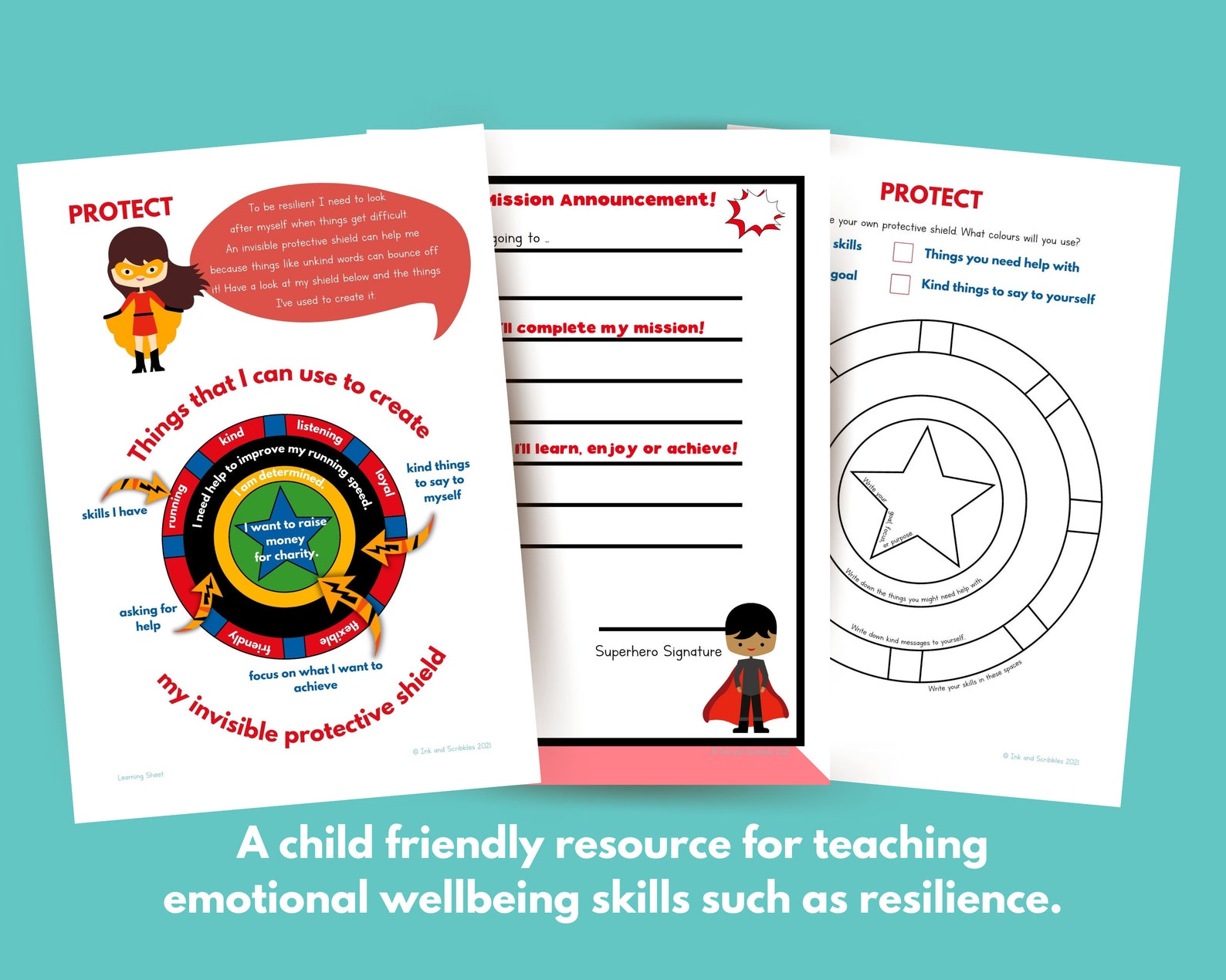 Confidence Self Esteem PRINTABLE for Kids Superhero Themed - Etsy UK