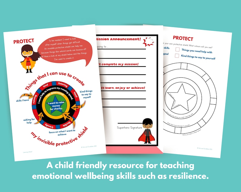 Confidence Self Esteem PRINTABLE for Kids Superhero Themed - Etsy UK