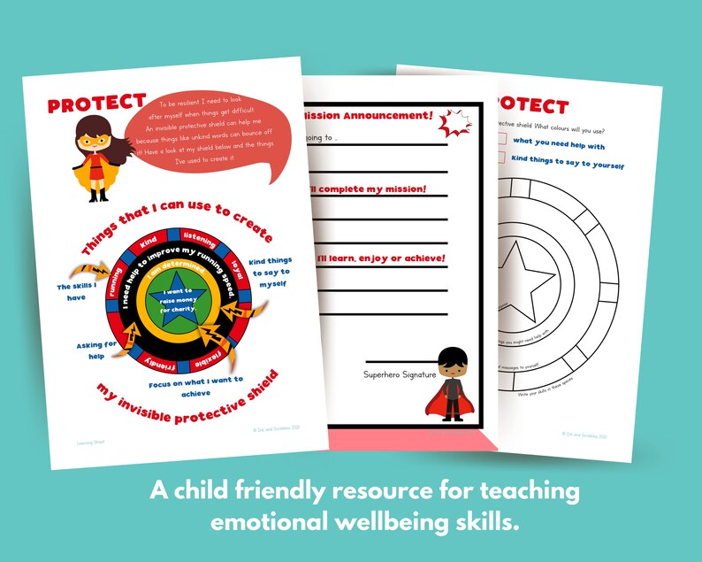 Confidence Self Esteem PRINTABLE for Kids Superhero Themed - Etsy UK