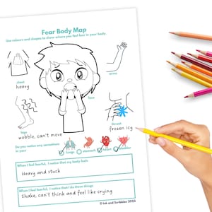 Emotion Identification and Recognition Kids PRINTABLE | Body Mapping ...