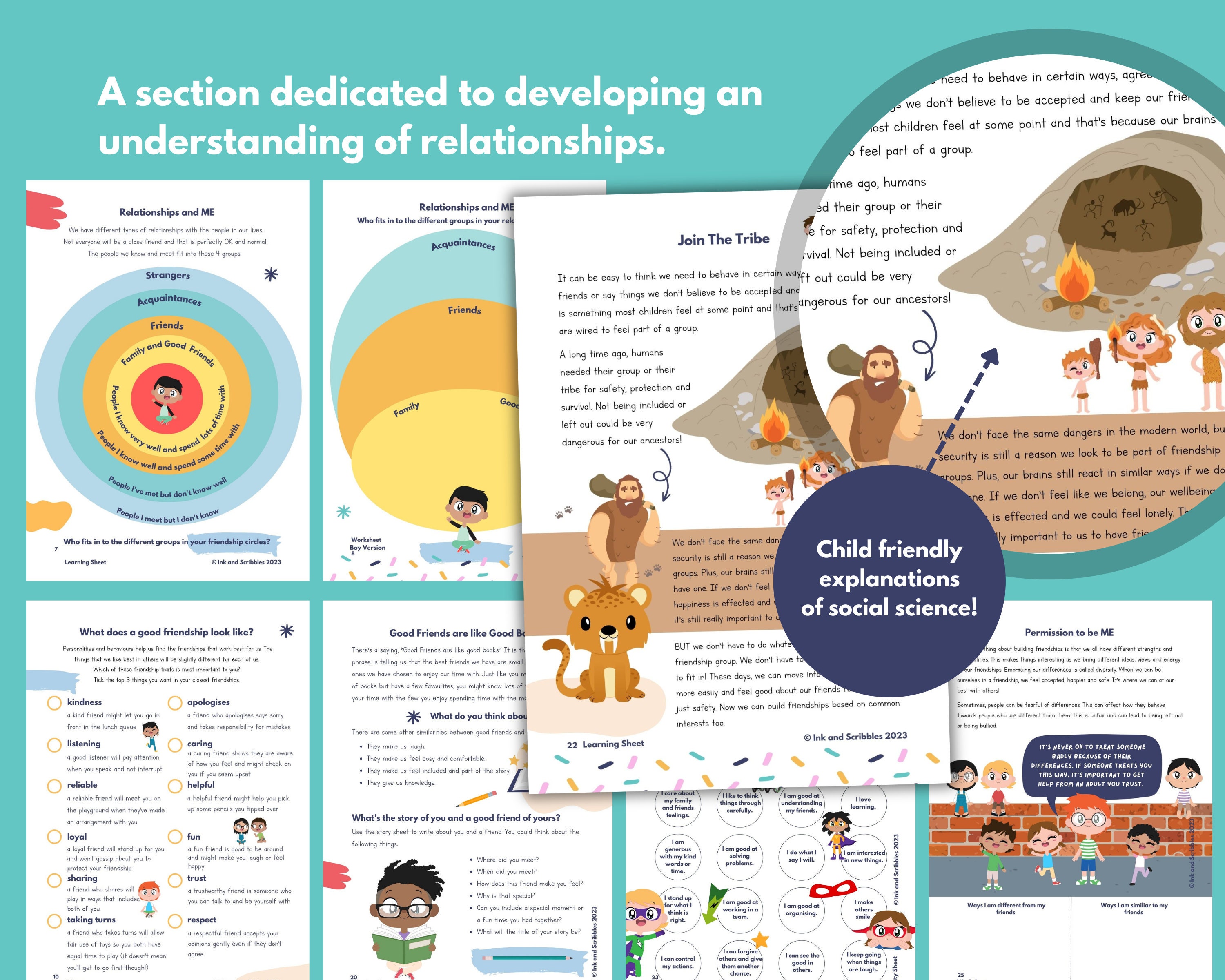 Friendship & Social Skills Workbook for Kids | Printable SEL Activities ...