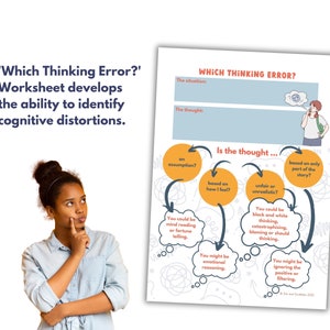 Cognitive Distortions Worksheets: CBT Thinking Errors Resource ...