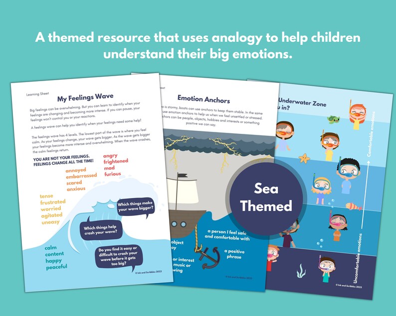 Emotional Regulation PRINTABLE Worksheets for Kids | Managing Big ...
